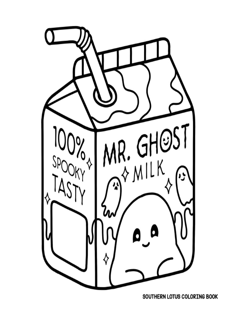 Spooky Stuff Bold Easy Coloring Book Free 1 | PDF