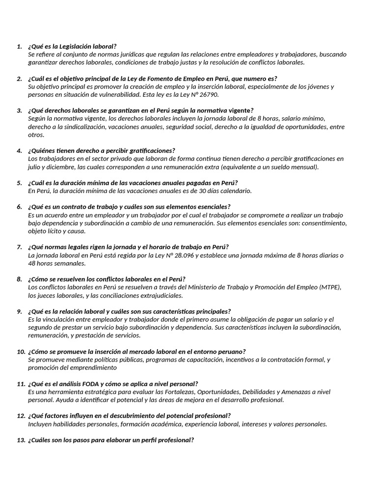 Qué Es La Legislación Laboral | PDF | Derecho laboral | Salario