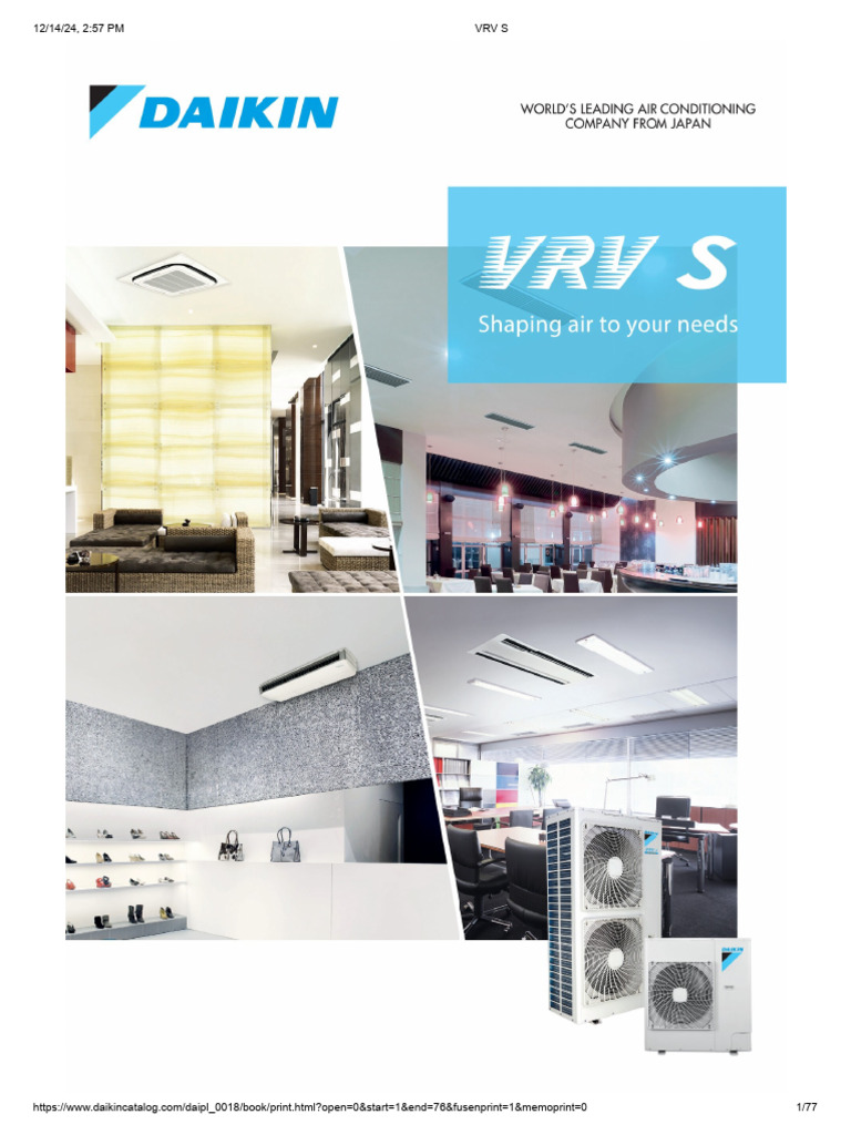 VRV S | PDF