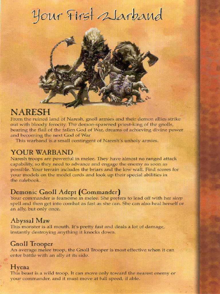 Chainmail Miniatures Your First Warband - Naresh | PDF