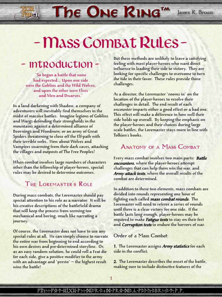 D&D Mass Combat Rules Overview | PDF | Battles