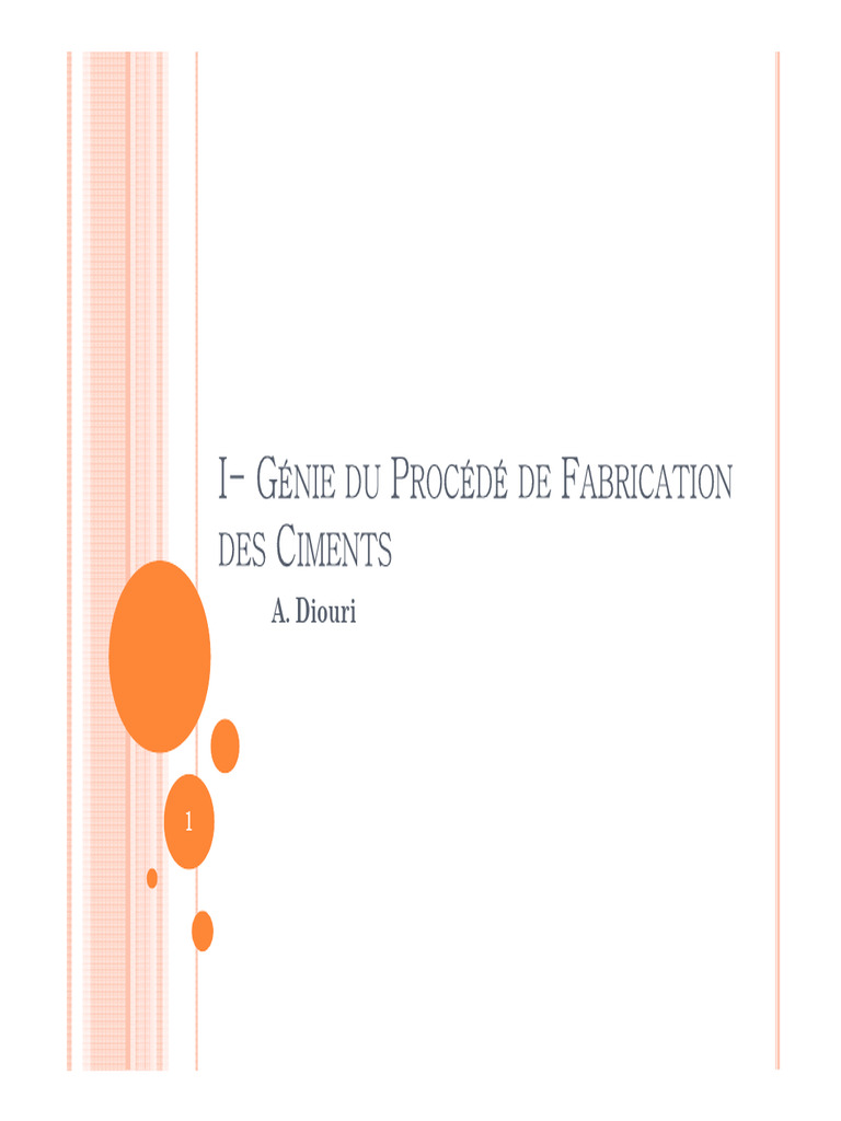 Fabrication et propriétés du ciment | PDF | Ciment | Calcaire