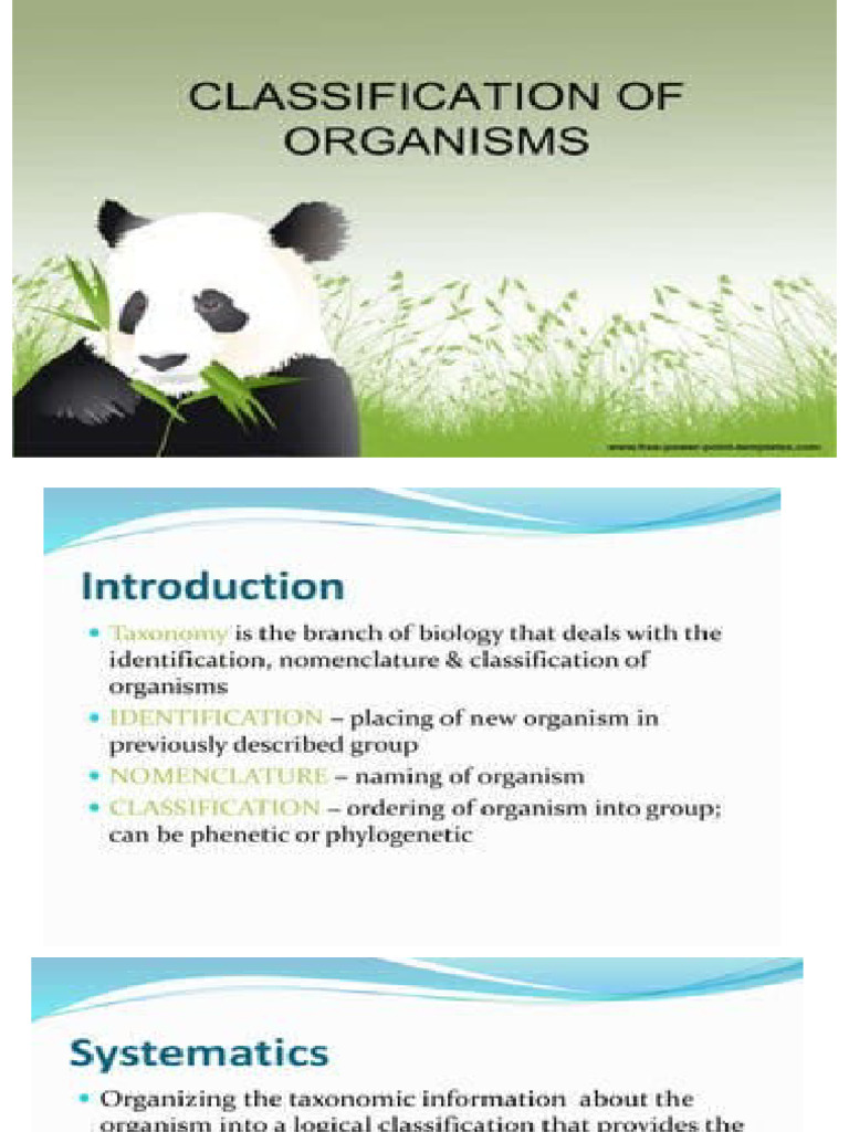 Classification of Organism | PDF | Biology | Organisms