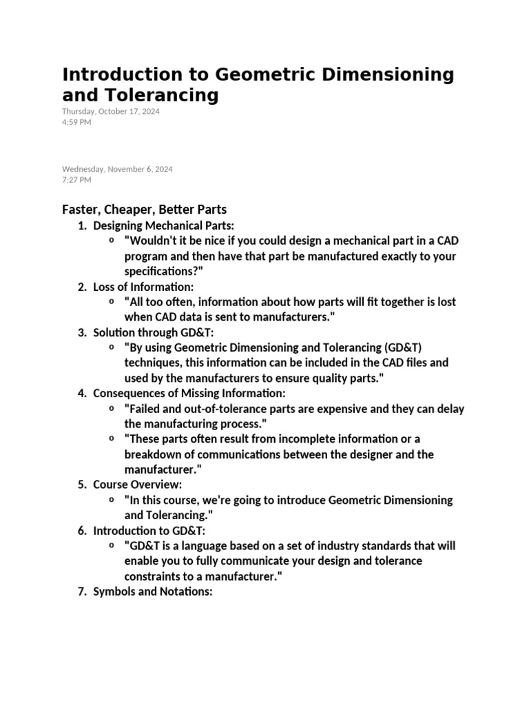 Geometric Dimensioning and Tolerancing | PDF | Geometry