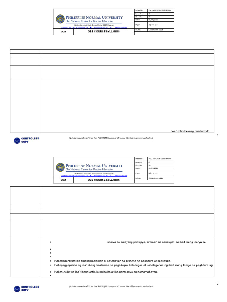 Photoshop Course Syllabus Overview | PDF | Learning | Human Communication