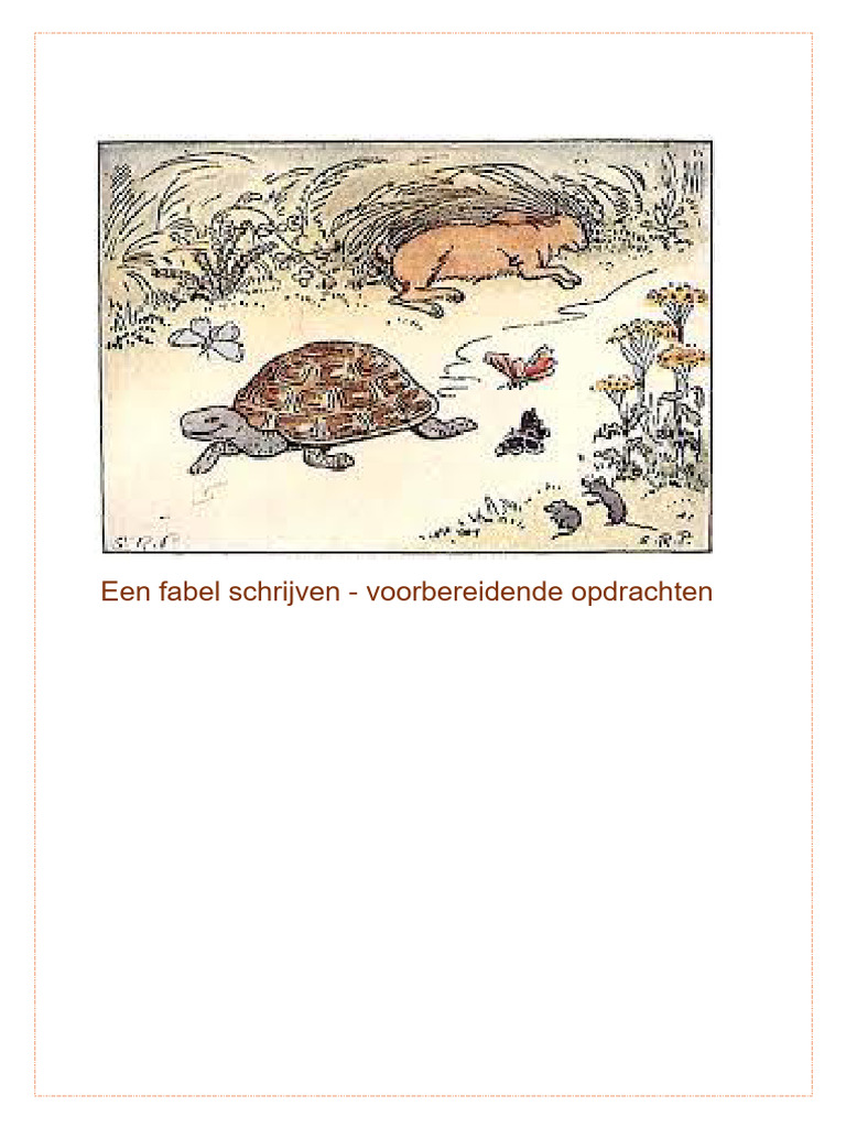 Werkboekje Leerlingen Een Fabel Schrijven - Havo | PDF