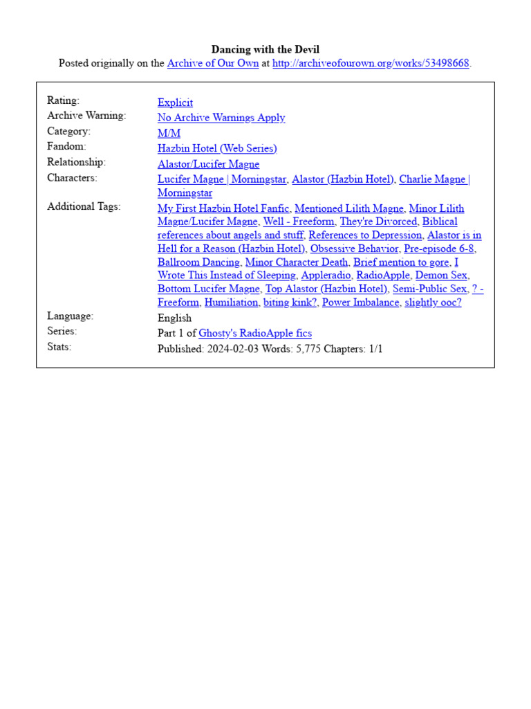 Dancing With The Devil | PDF