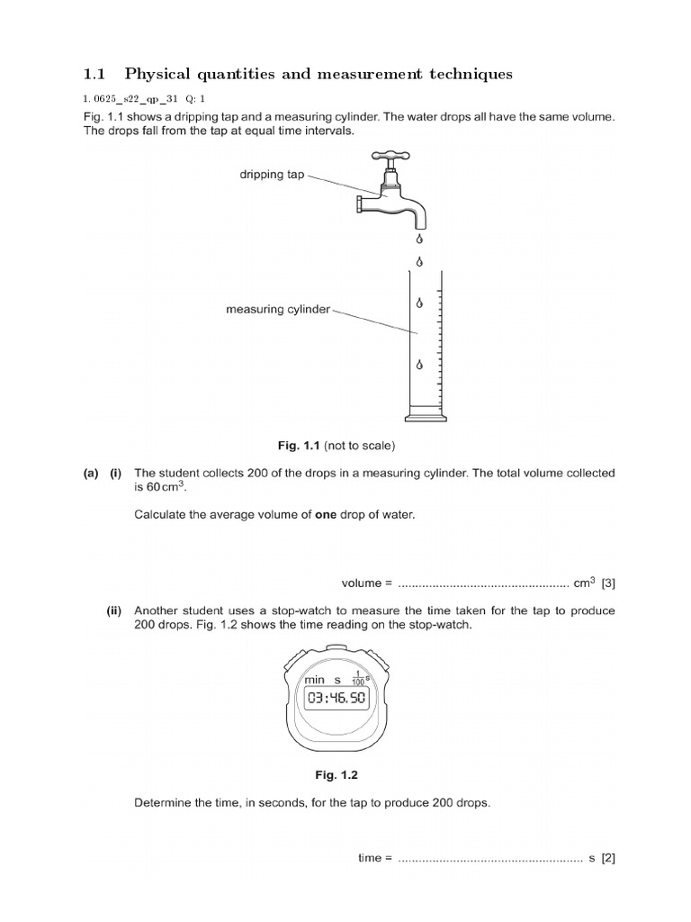 Physical Science Test 1 | PDF