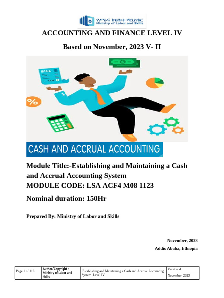 MO-08 - Cash and Accrual Accounting | PDF | Debits And Credits | Deferral