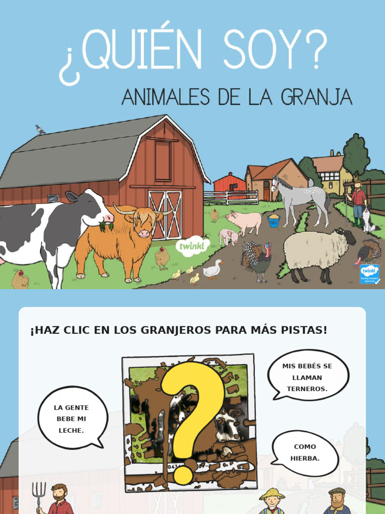 Es Cfe T 253645 Quien Soy Animales de La Granja Presentacion | PDF ...