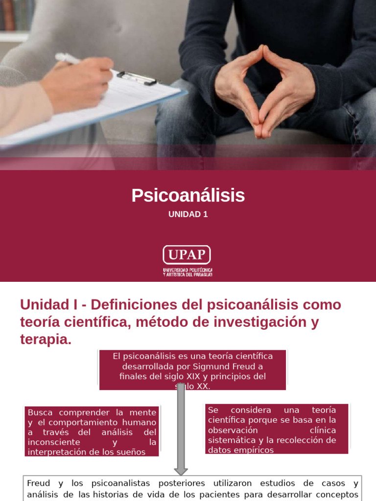 Unidad I - Presentación - Psicoanálisis | PDF | Psicoanálisis | Mente inconsciente