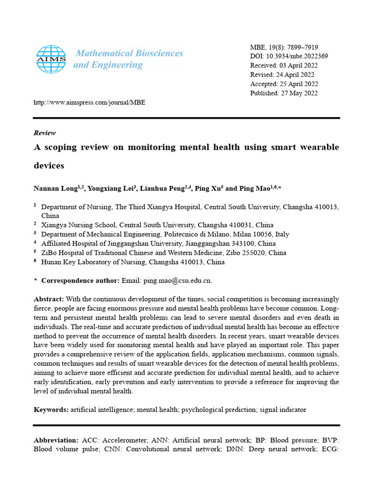 A_scoping_review_on_monitoring_mental_health_using | PDF | Machine ...
