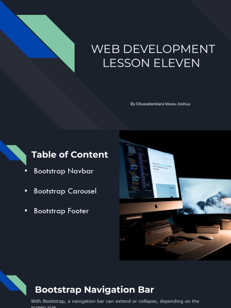 Web Development Lesson Eleven | PDF | Bootstrap (Front End Framework ...