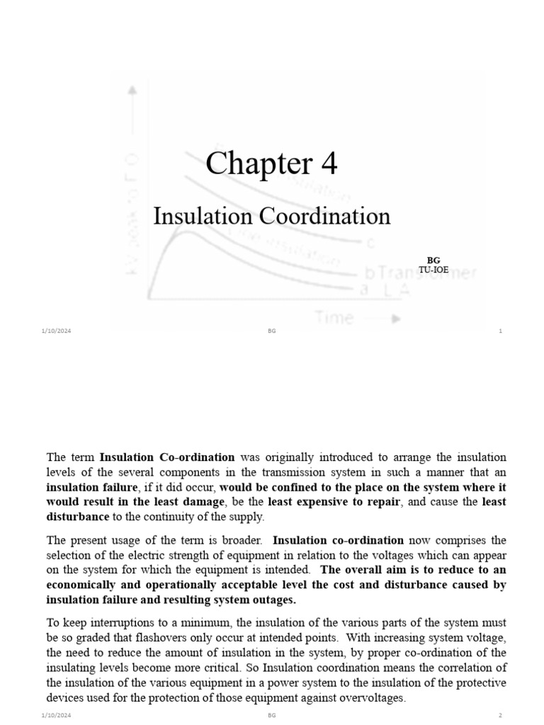 Insulation Coordination in Power Systems | PDF | Insulator (Electricity ...
