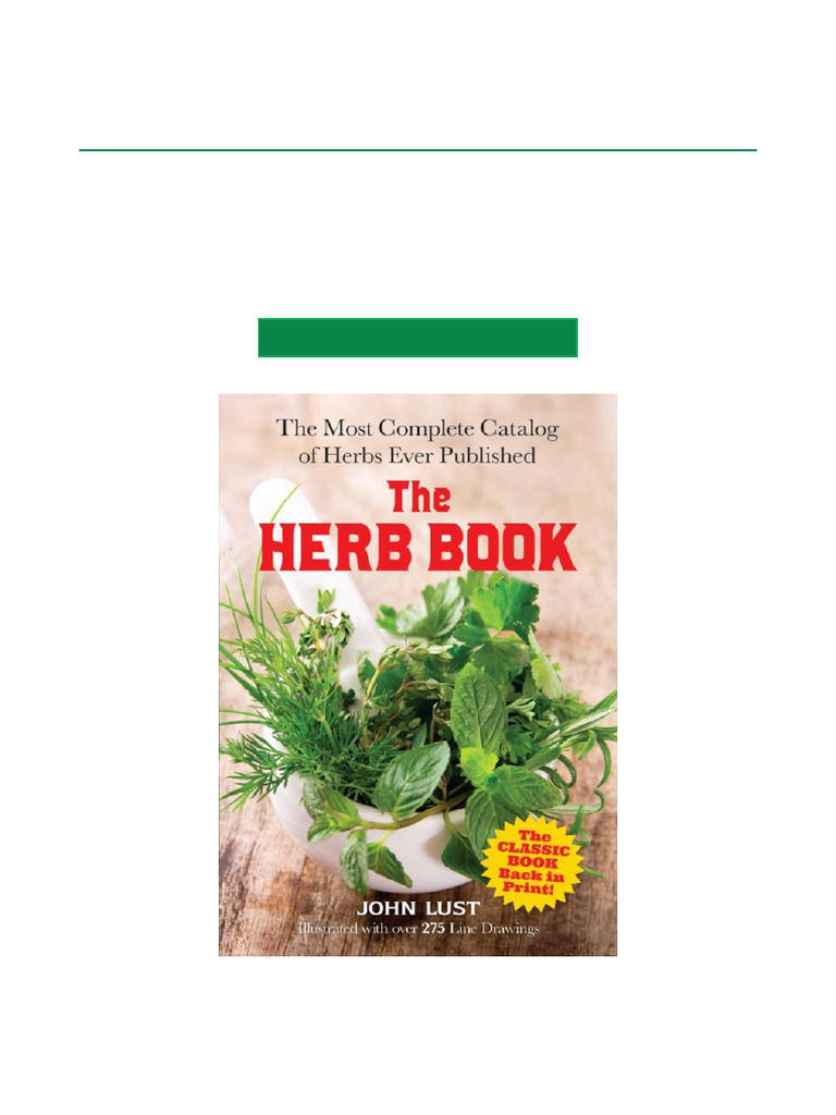 Award Winning The Herb Book The Most Complete Catalog of Herbs Ever ...