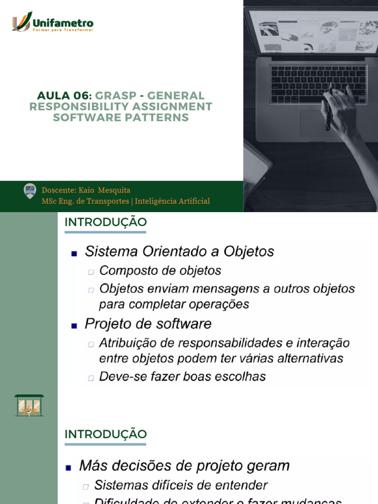 AULA 06 GRASP - General Responsibility Assignment Software Patterns ...