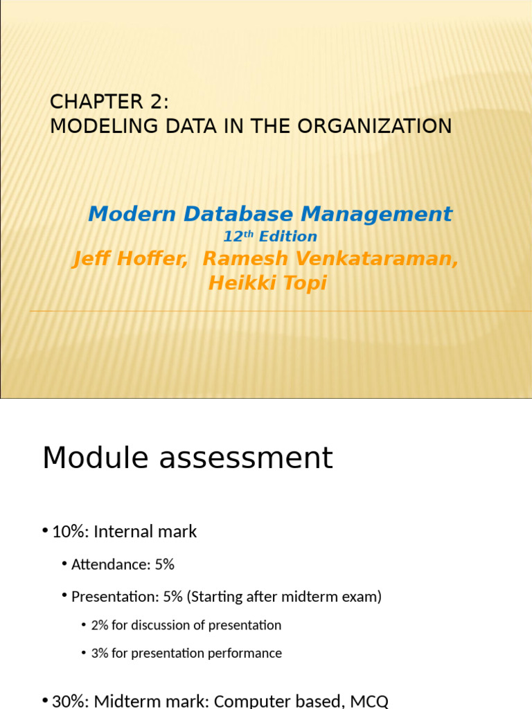 Hoffer Mdm12e PP Ch02 | PDF | Semantics | Databases