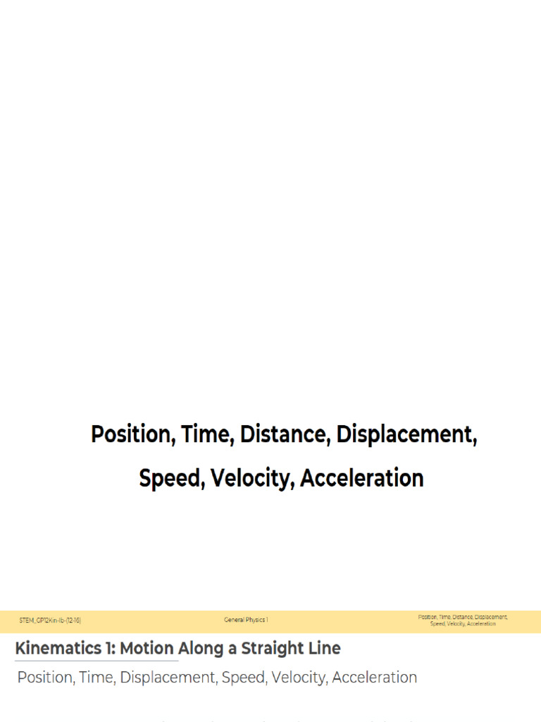 kinematics | PDF
