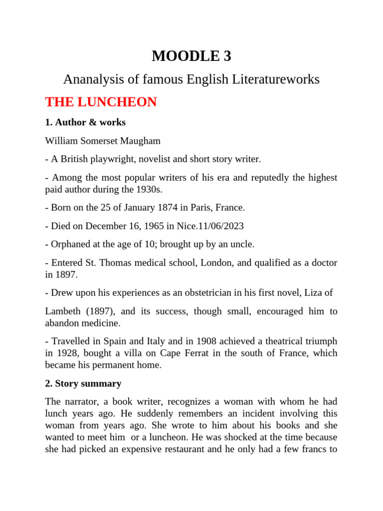 Ananalysis of famous English Literatureworks | PDF | Hamlet | Jane Eyre