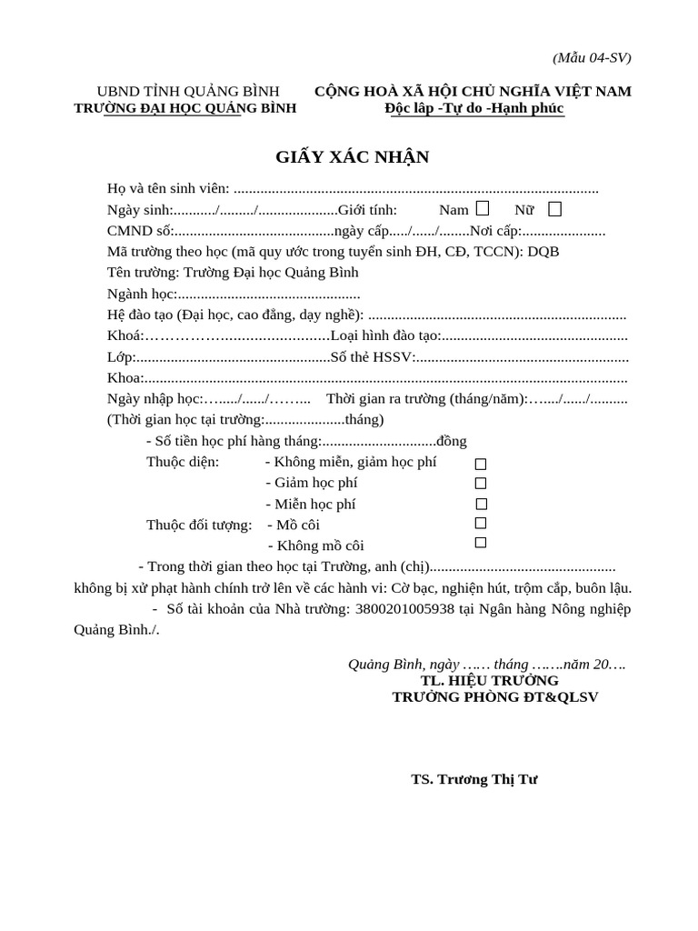 Giay Xac Nhan Vay Von1 1 | PDF