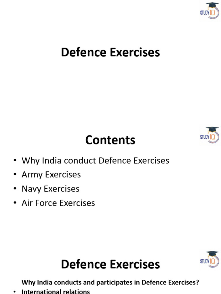 Overview of India's Defence Exercises | PDF | International Relations