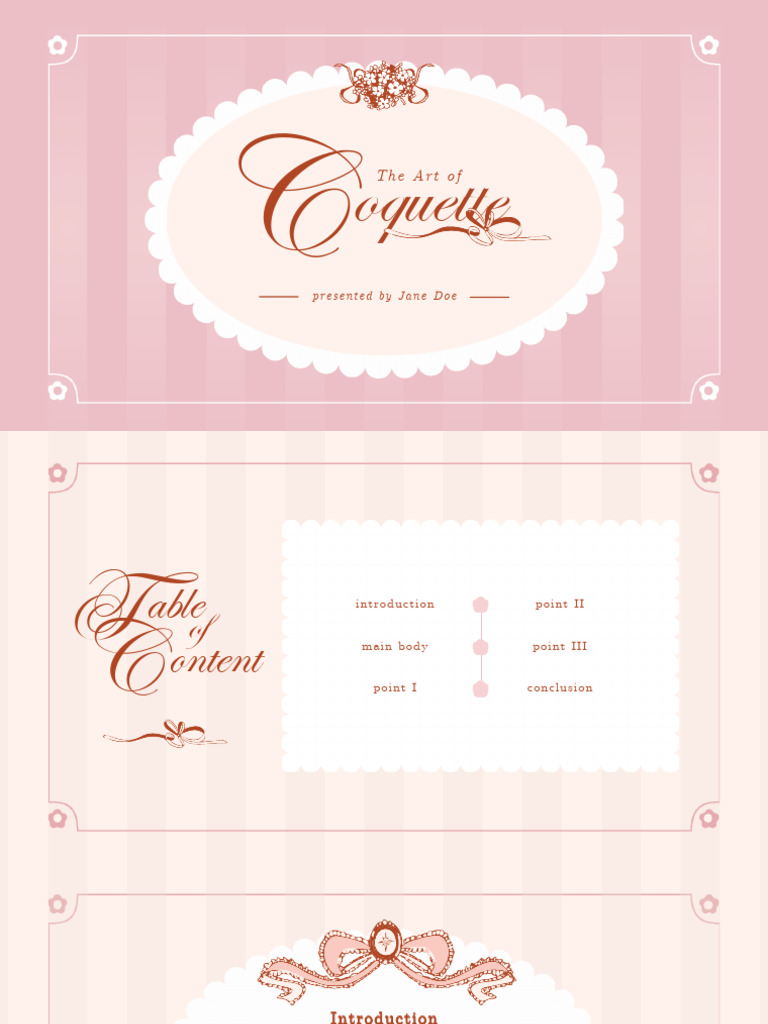The Art of Coquette_Presentation Template_20250322_092908_0000 | PDF