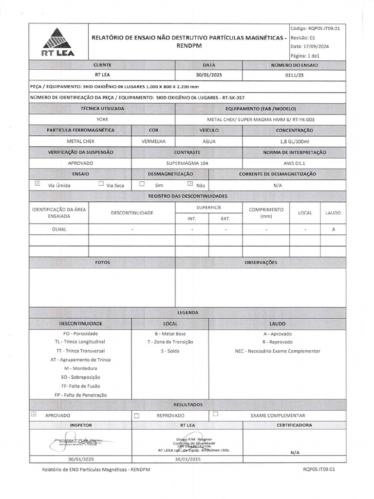 Certificados (Skid Rt-sk-357 e Eslinga Rt-3716) | PDF