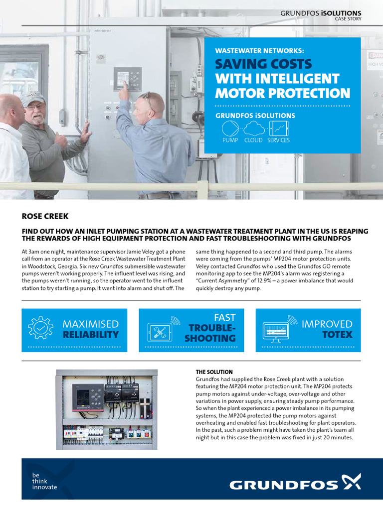 Grundfos MP204 Enhances Pump Reliability | PDF