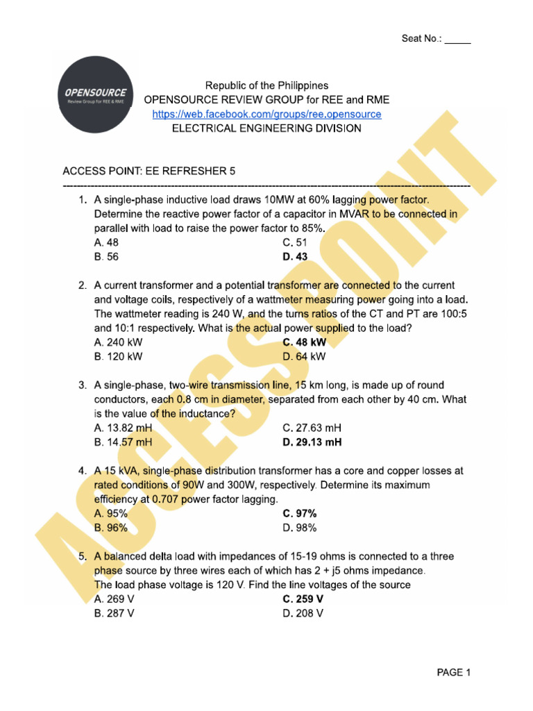 Acces Point - Ee Refresher 5 | PDF