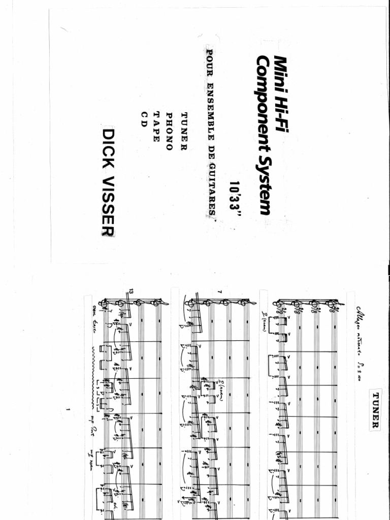 IMSLP481636-PMLP780623-Mini Hifi Component System Complete Score | PDF