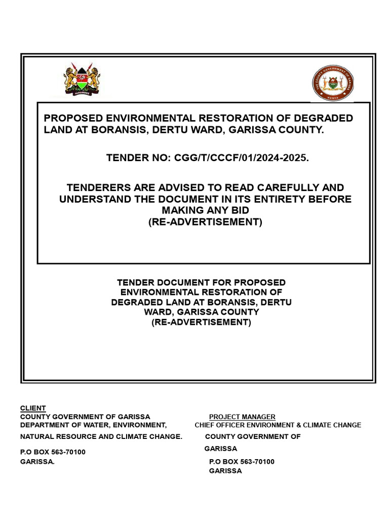 Environmental Restoration Dertu Ward | PDF | Joint Venture | Tax Exemption