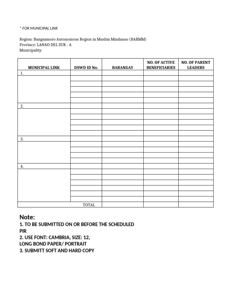 FDS Facilities Template | PDF