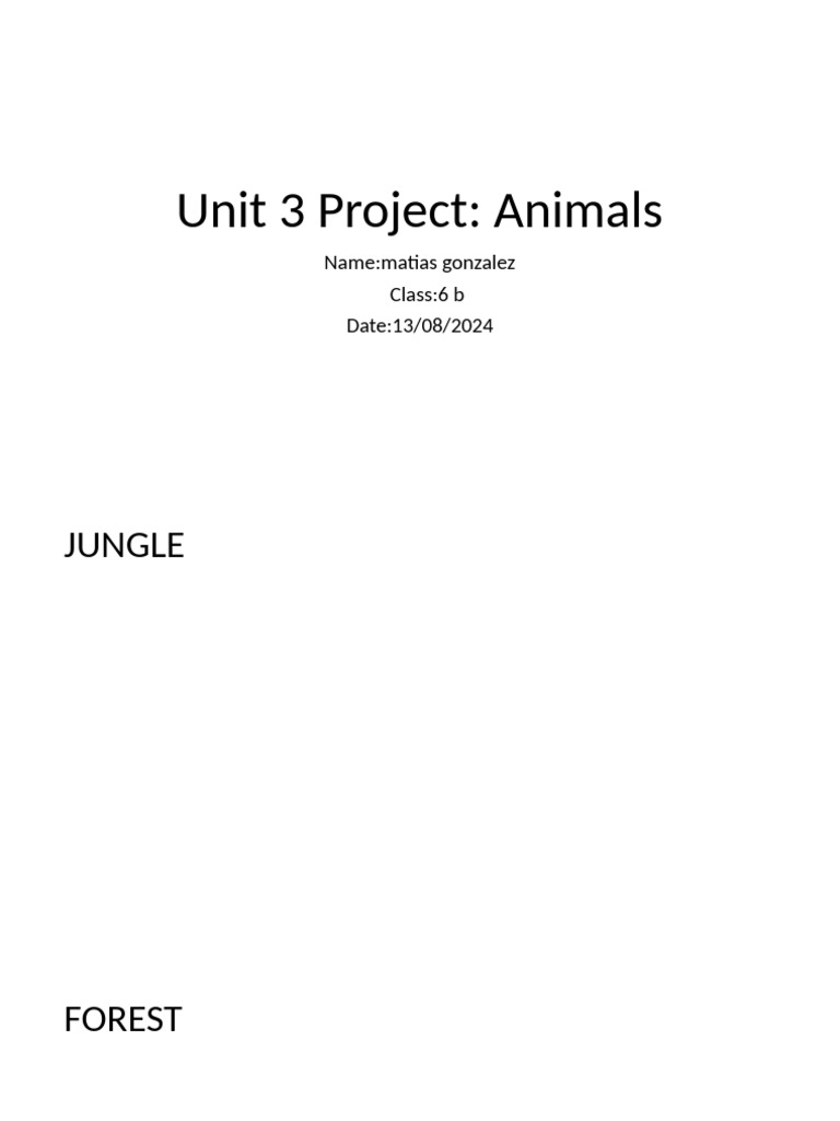 Unit 3 Project 6to | PDF