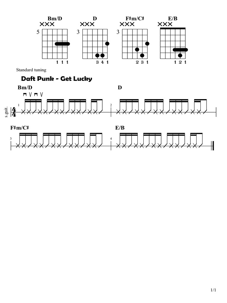 Daft Punk - Get Lucky | PDF