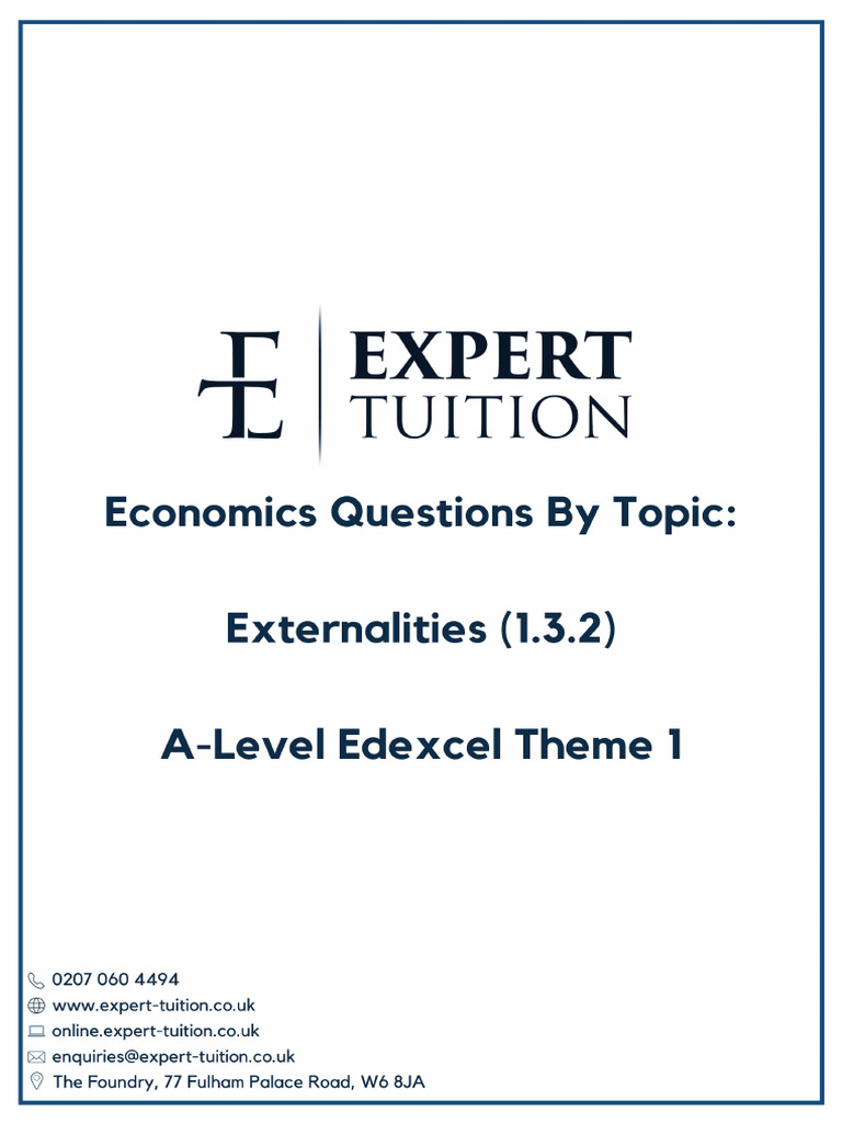 Externalities-1 3 2 | PDF | Economic Equilibrium | Microeconomics