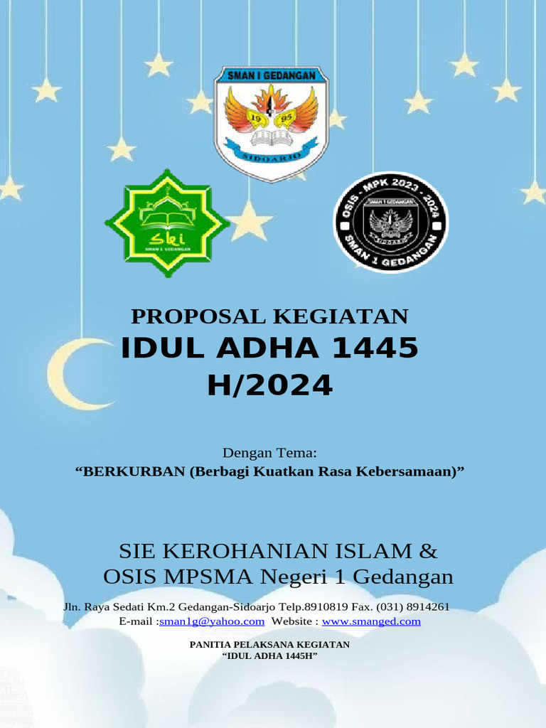 PROPOSAL IDUL ADHA 1445H Revisi.. | PDF