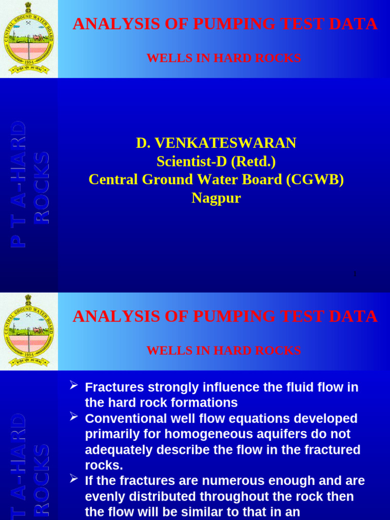 Hard Rock Well Tests - DV | PDF | Aquifer