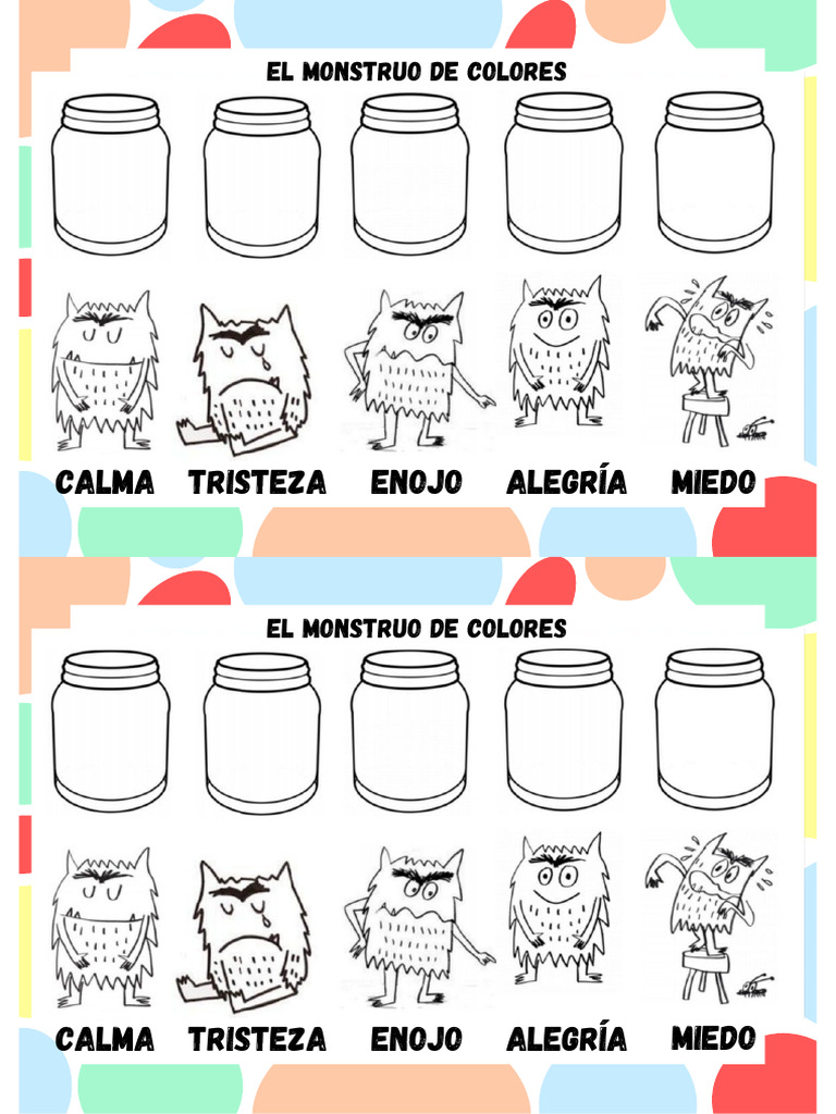 Emociones del Monstruo de Colores | PDF