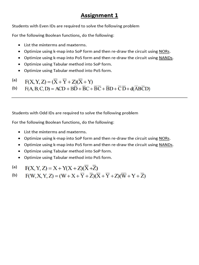 Logic Assignment-1 2025 | PDF