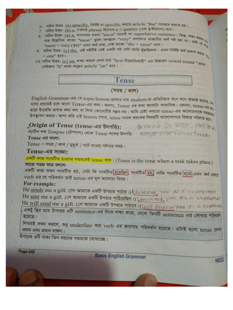 Need English Grammar, Tense Topic | PDF
