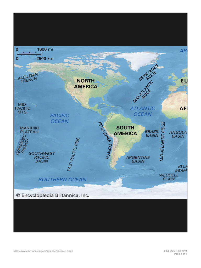 Oceanic Ridge - Description, Examples, & Facts - Britannica 2 | PDF