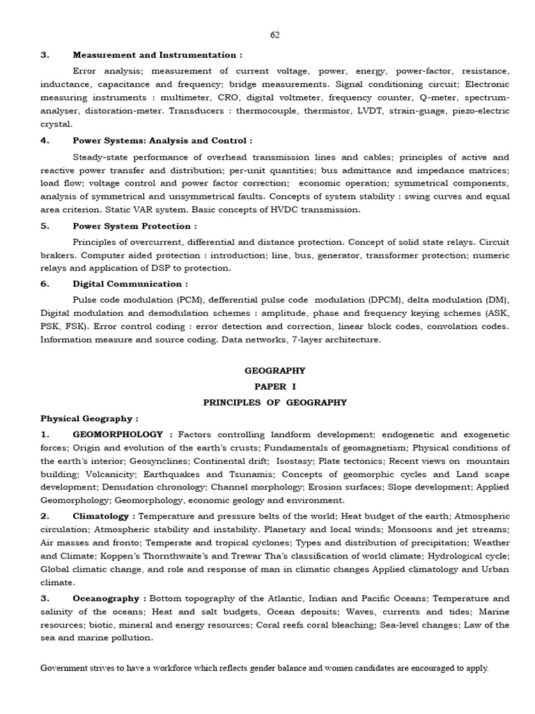 UPSC Geography Optional Syllabus Overview | PDF | Natural Environment ...