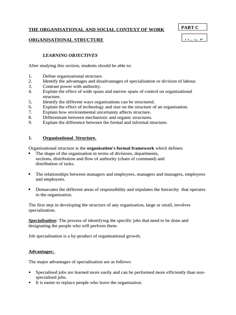Organisational Structure | PDF | Organizational Structure | Outsourcing