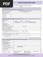 Bajaj Health Preauth Form | PDF | Hospital | Insurance