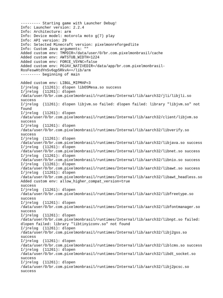 Minecraft Launcher Debug Log Analysis | PDF | Shader | Software Engineering