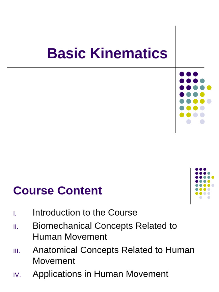 LEC 5 A Basic Kinematic Concepts | PDF | Kinematics | Velocity