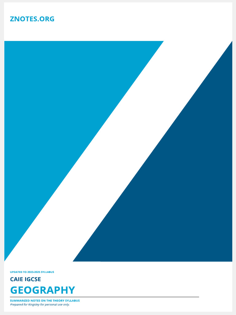 Geog Znotes | PDF