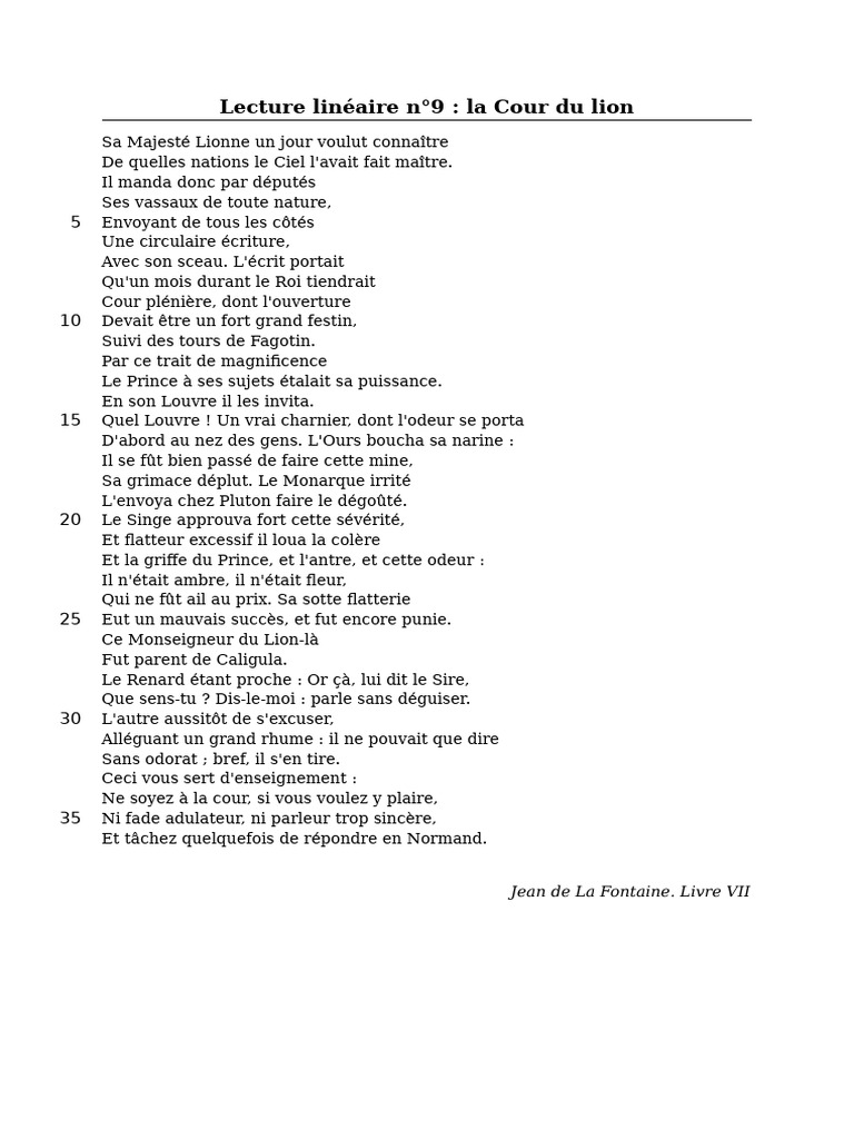 Lecture Linéaire N°9 | PDF