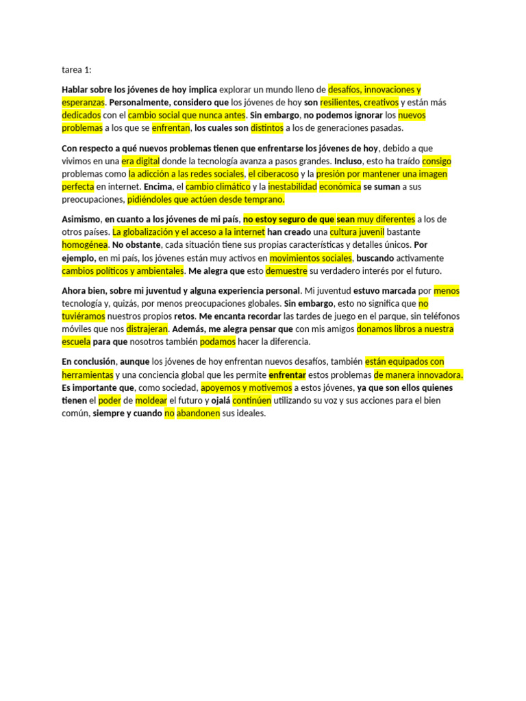 ex3_oral | PDF | Juventud | Adultos