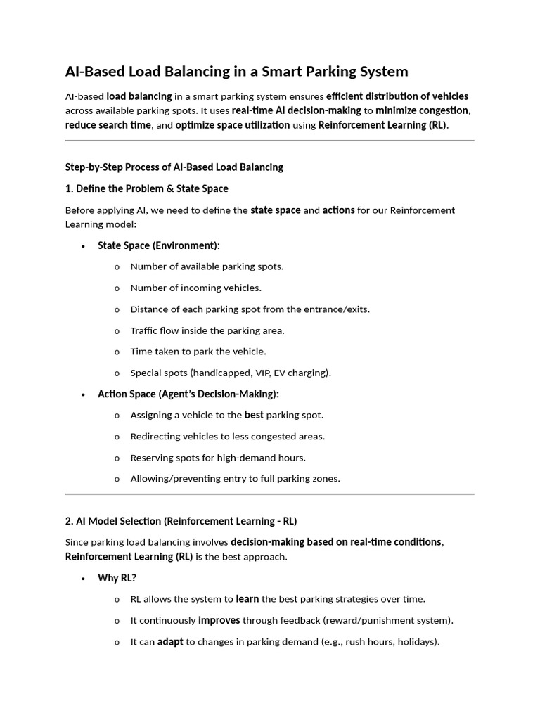 AI Based Load Balancing 1 | PDF | Load Balancing (Computing) | Parking